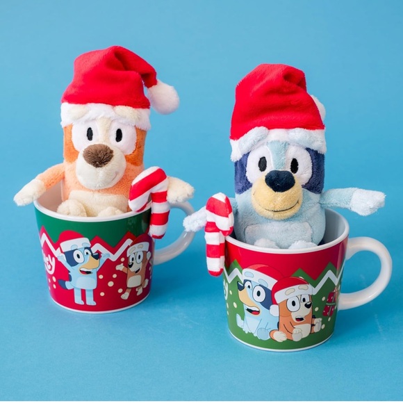 Disney | Toys | Disney Bluey Bingo Christmas Gift Set Plush And Mug Nwt ...